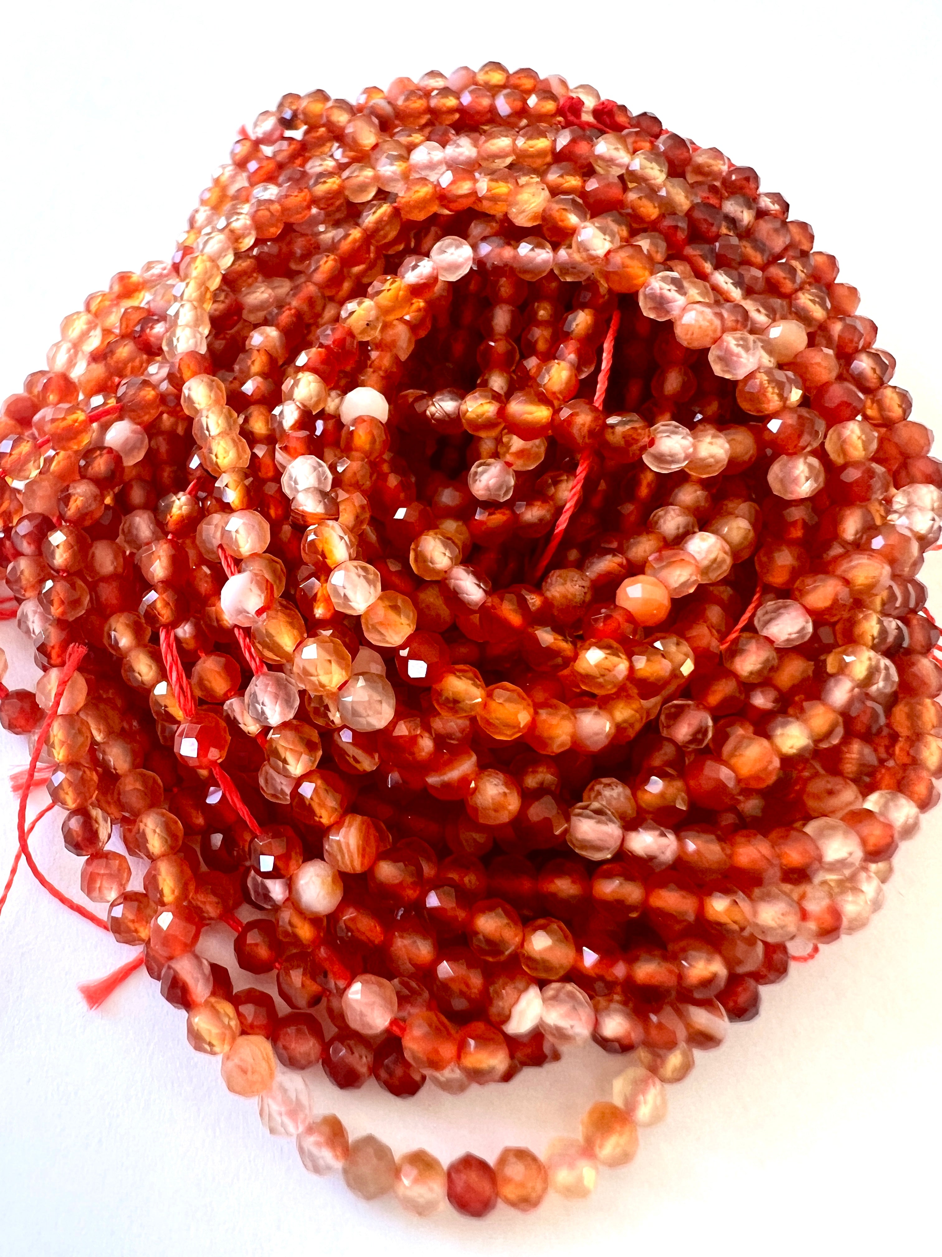 Cornaline 3mm – Stones Boutique